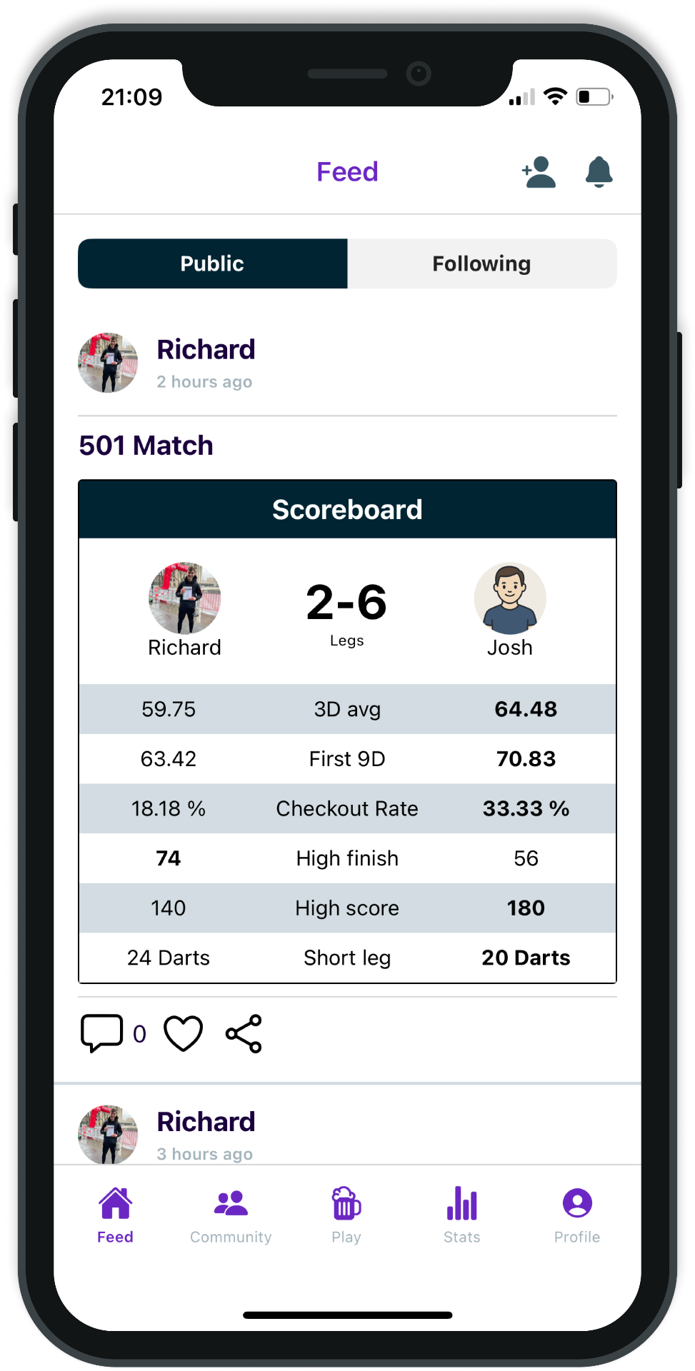 Dartcom - The Ultimate Darts App for Players & Communities
